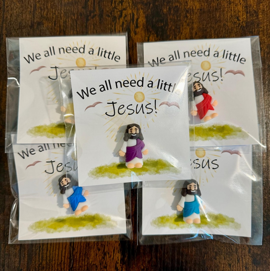 Little Jesus Pocket Cards for Church Party Favors, Bible Study ...