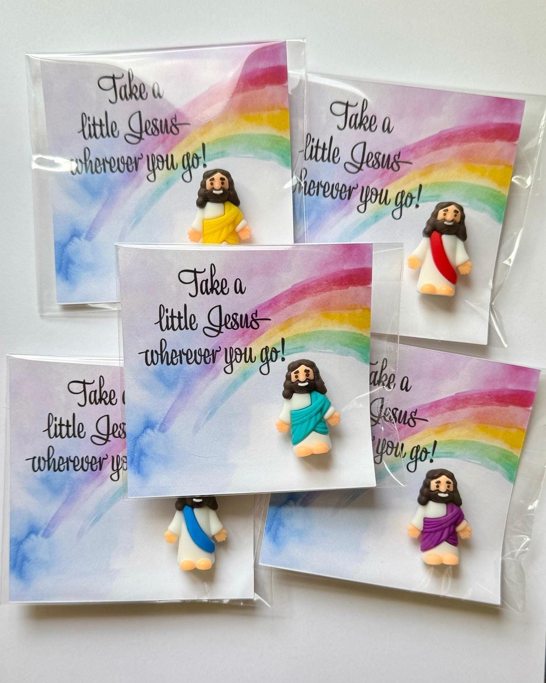 Little Jesus Pocket Cards for Church Party Favors, Bible Study ...