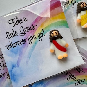 Little Jesus Pocket Cards for Church Party Favors, Bible Study ...