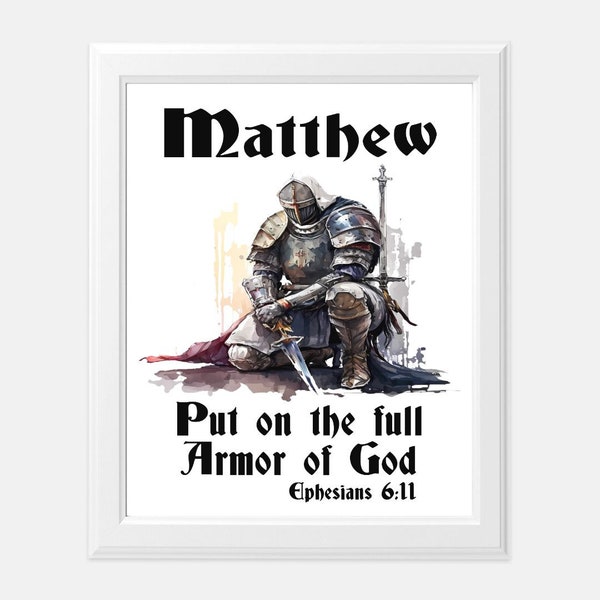 Christian Warrior Wall Art - Etsy