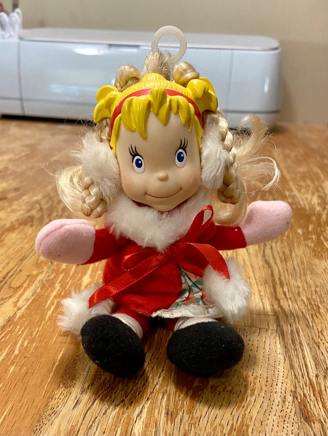 Vintage Cindy Lou Who Doll 2000 7 Plush Dr Seuss the Grinch Universal ...