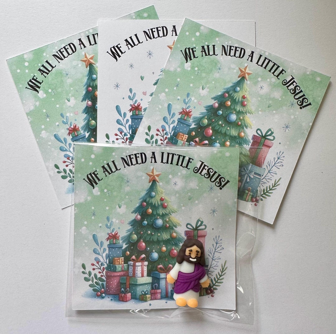 Little Jesus Pocket Cards for Christmas Church Party Favors, Bible ...