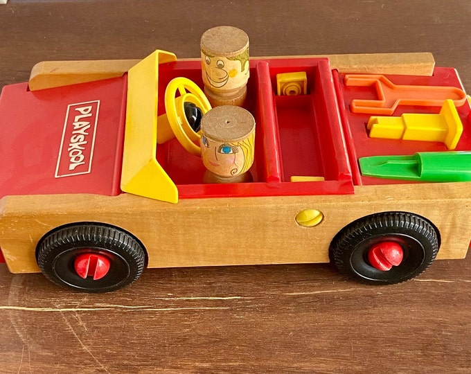 Vintage Playskool Car Take Apart Car Vintage Kids Toy Pretend Play ...