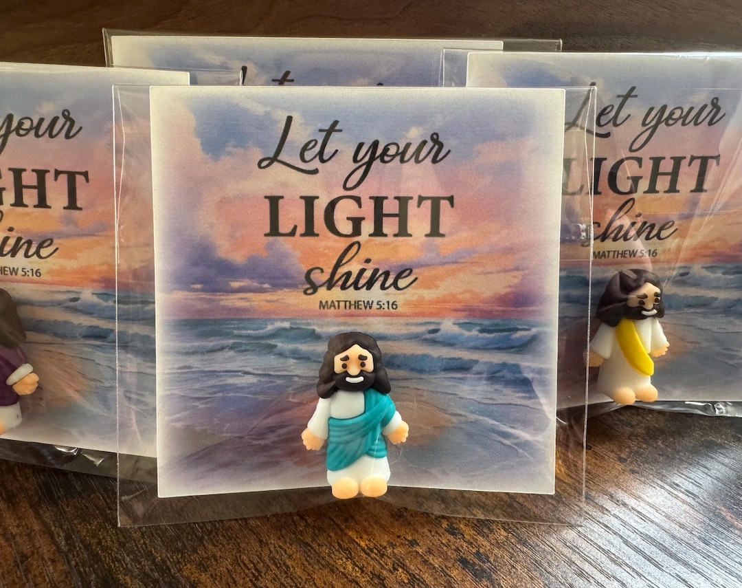 Little Jesus Pocket Cards for Church Party Favors Bible Study Religious ...