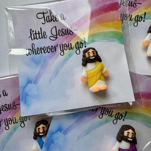 Little Jesus Pocket Cards for Church Party Favors, Bible Study ...