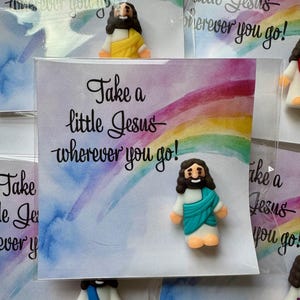 Little Jesus Pocket Cards for Church Party Favors, Bible Study ...
