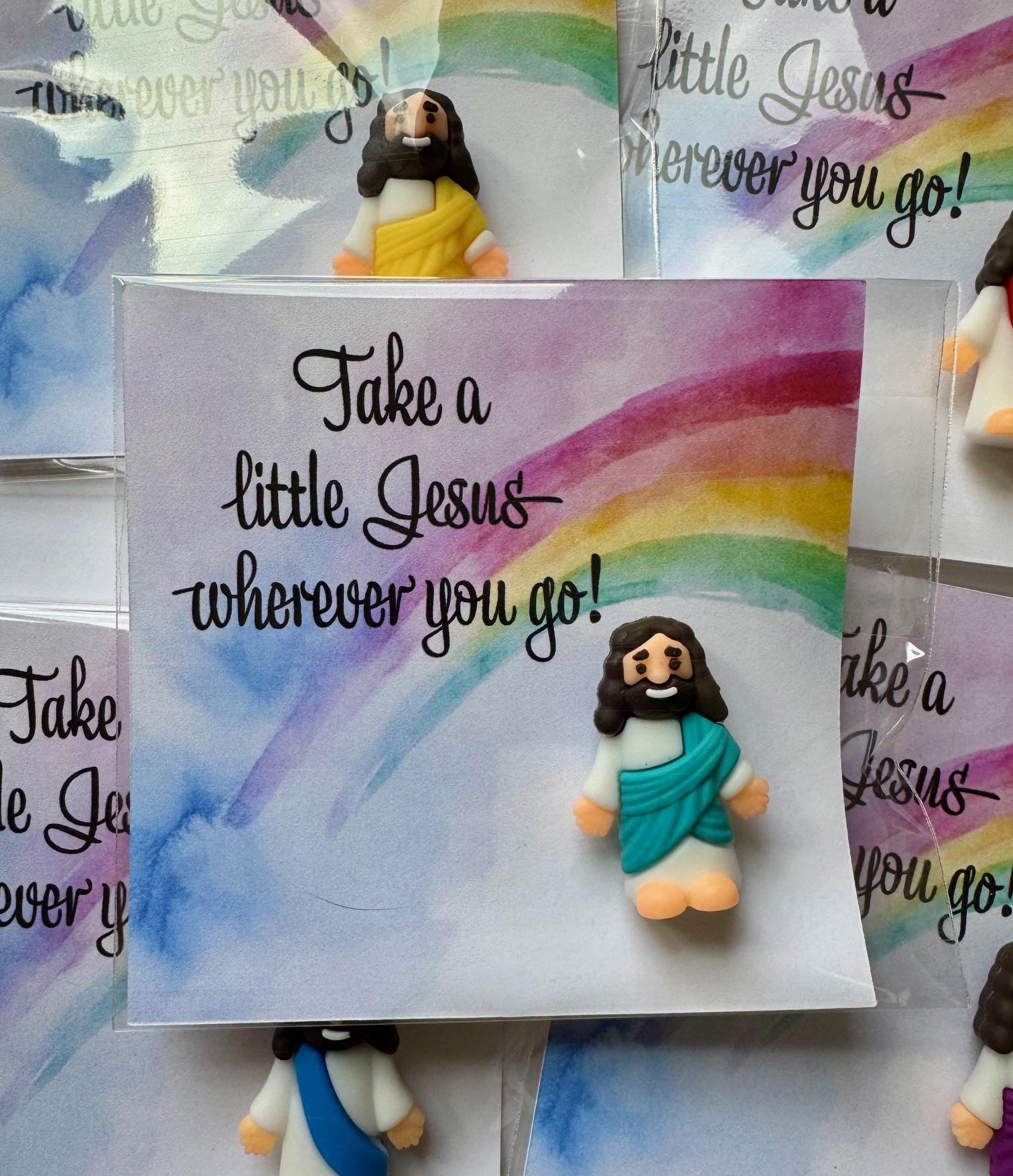 Little Jesus Pocket Cards for Church Party Favors, Bible Study ...