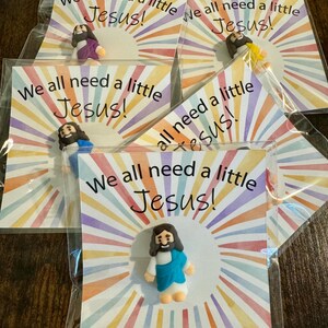 Little Jesus Pocket Cards for Church Party Favors, Bible Study ...