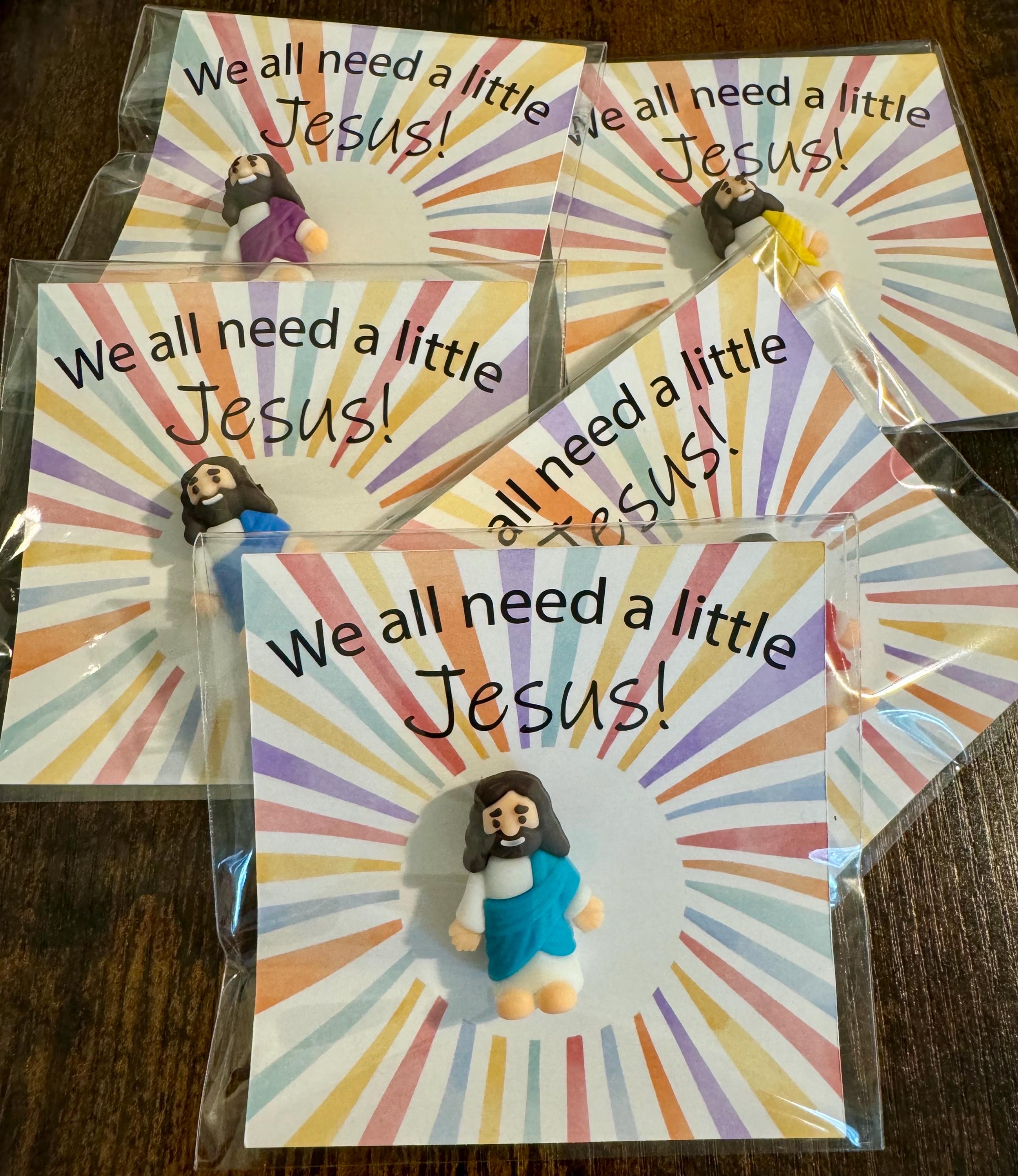 Little Jesus Pocket Cards for Church Party Favors, Bible Study ...