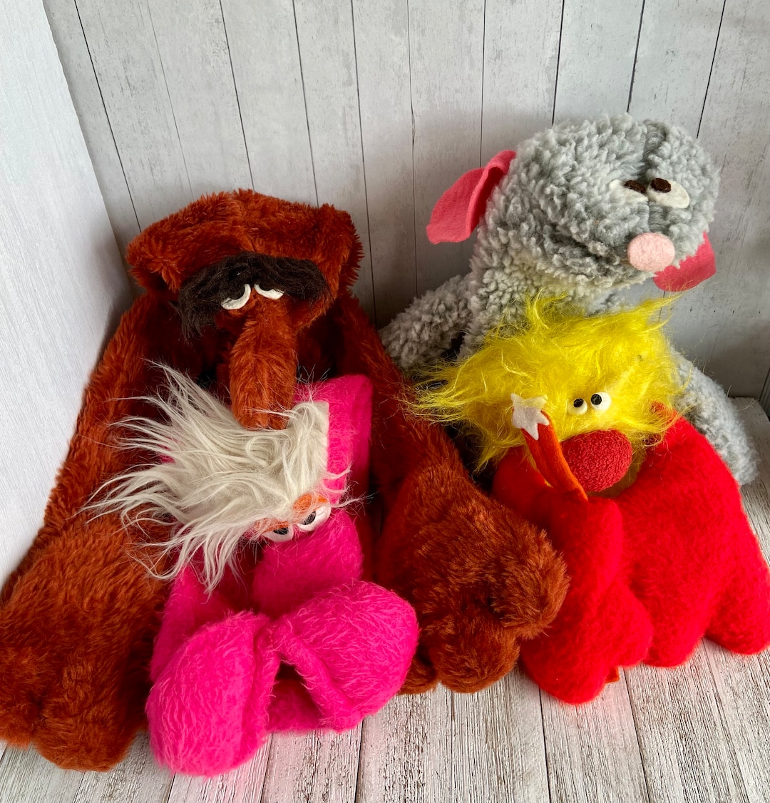 Vintage the Puppet Factory Set of 4 Puppets 1970s Palo Alto & Mountain ...