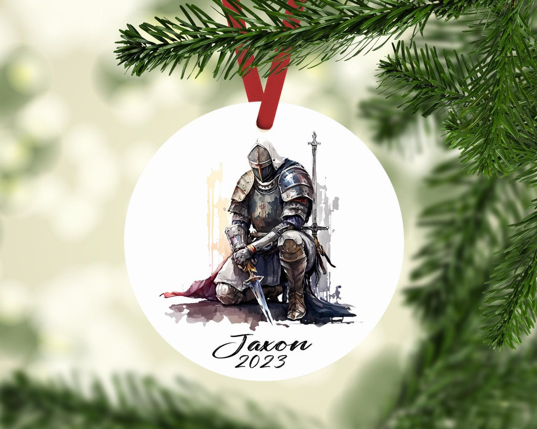 Armor of God Christmas Ornaments Christian Warrior of God Personalized ...