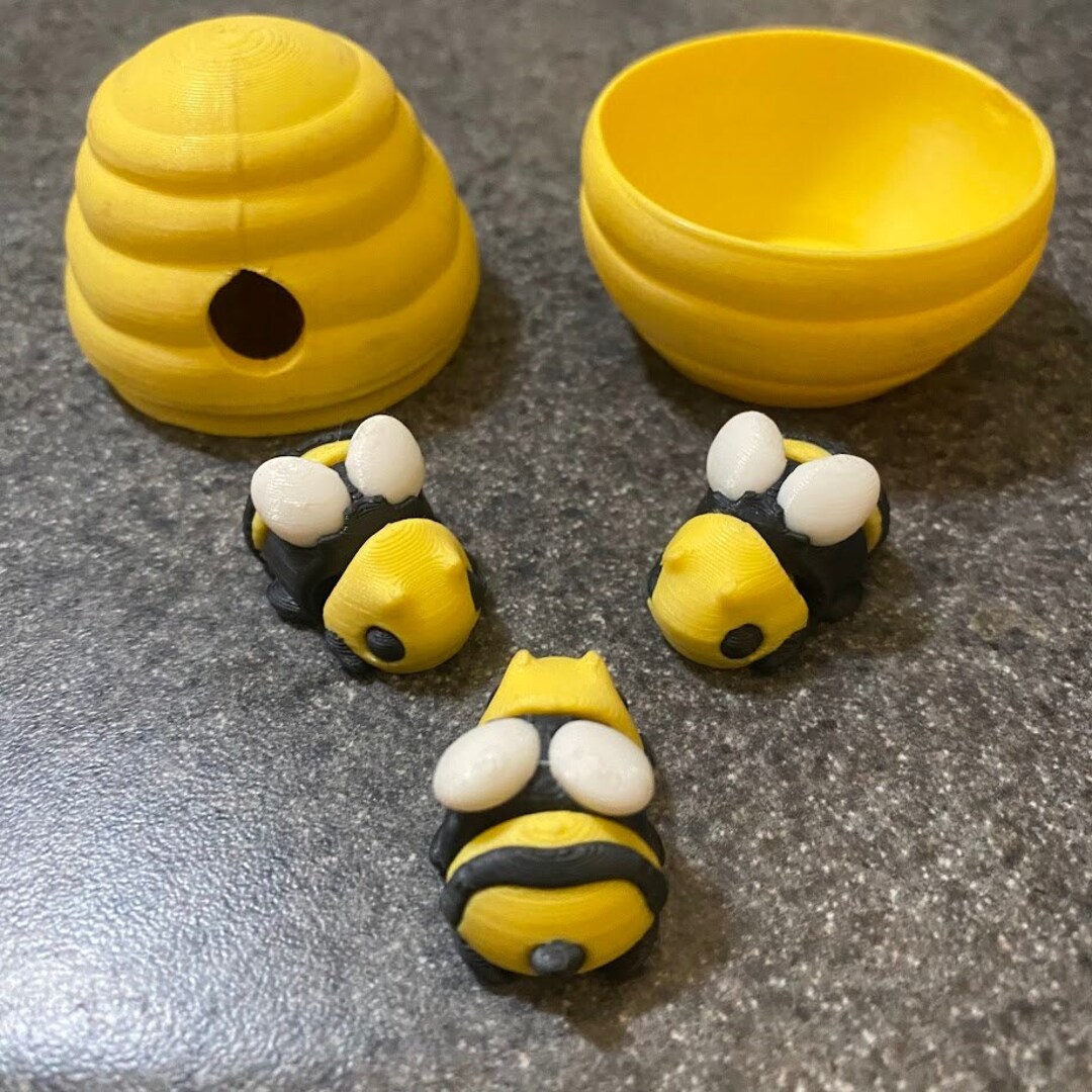 Buzzing Bee-lovers' Flexi Fidgets: Articulated Figurines, Keychains ...