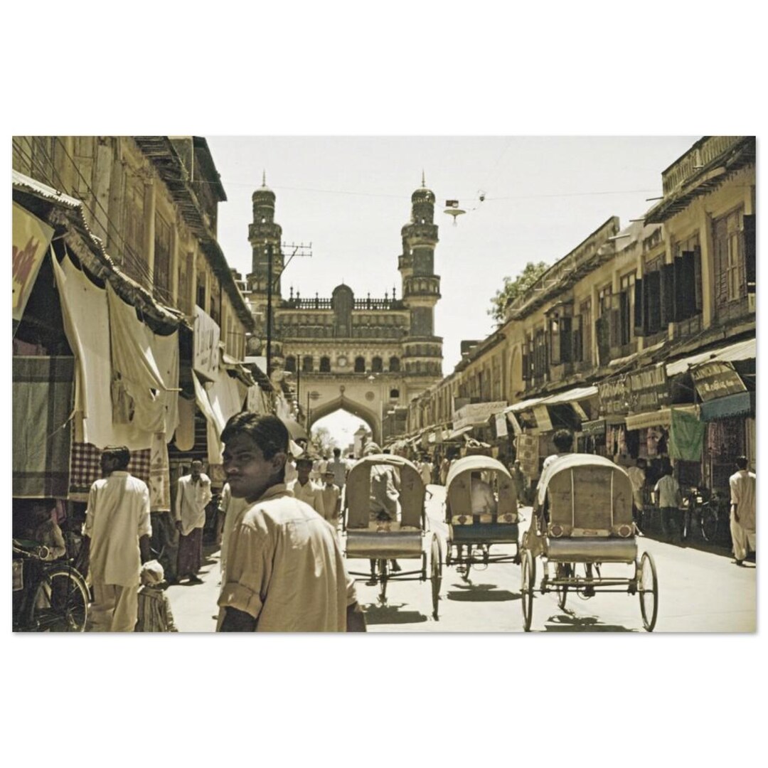 Photo Print 1950s Hyderabad India, Charminar, Vintage Wall Art Fifties ...