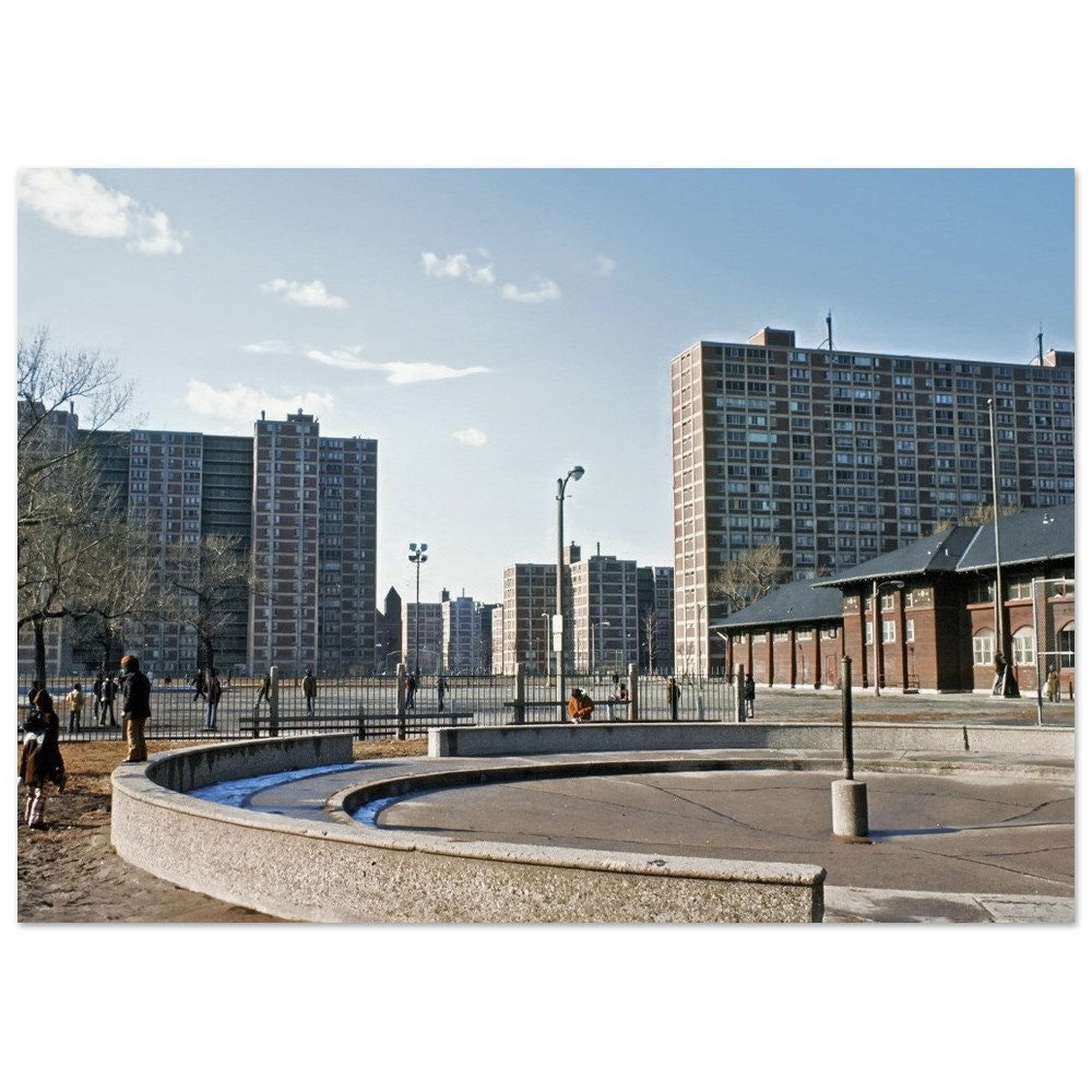 Photo Print 1970s Cabrini-green Housing Project Vintage Wall Art Poster ...