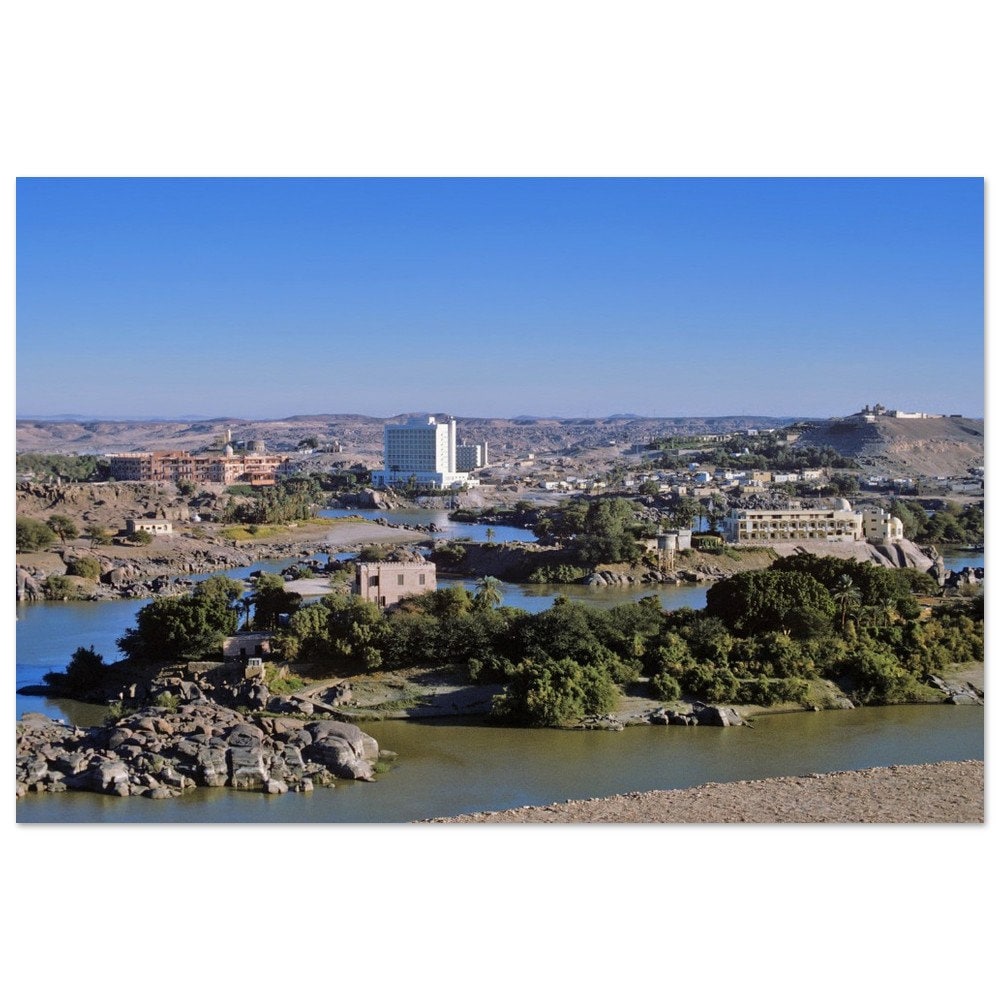 Photo Print 1960s Aswan Egypt, New Cataract Hotel in the Distance ...