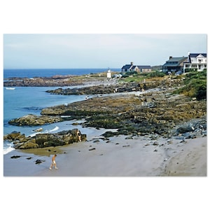 Photo Print 1950s Ogunquit Maine, Marginal Way Cliff Walk, Lighthouse ...
