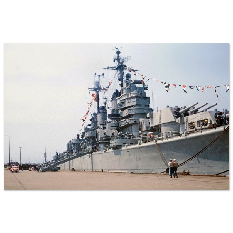 1950s Photo of a Baltimore-class Heavy Cruiser, United States ...