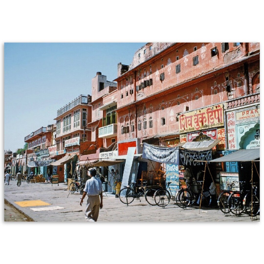 Photo Print 1960s India Street Scene From Jaipur Vintage Wall Art Home ...