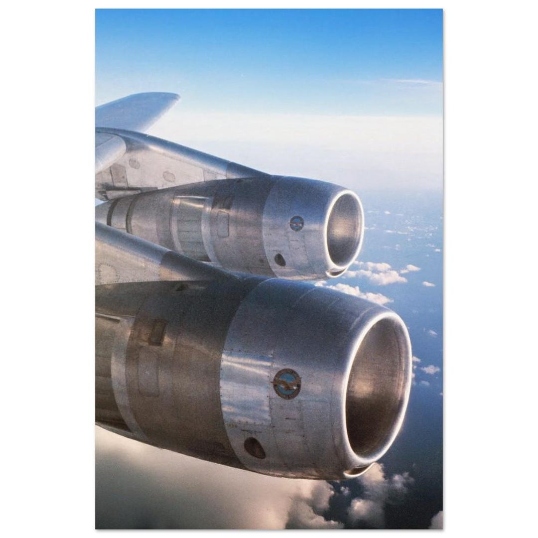 Photo Print 1960s Viasa Douglas DC-8 Pratt & Whitney TF33 Turbofan ...