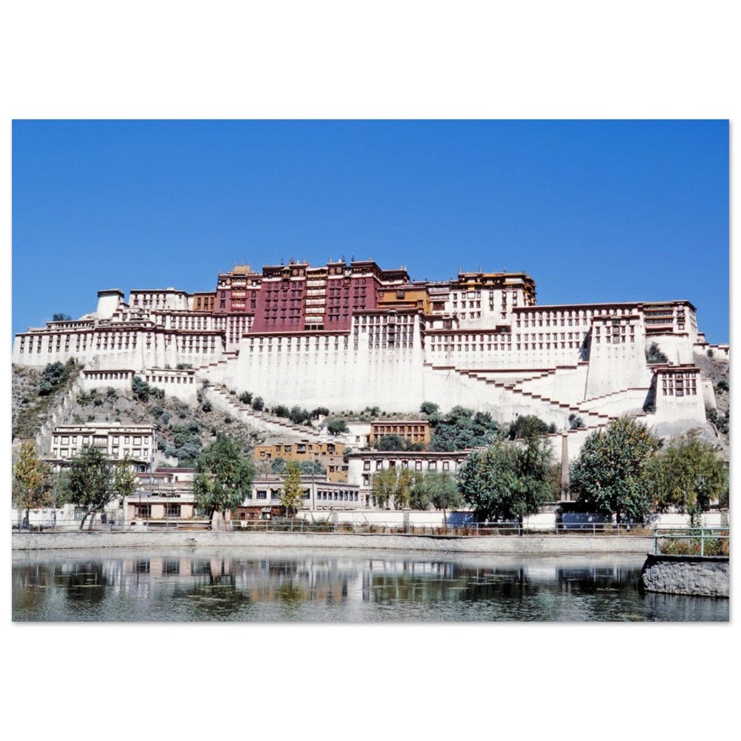 Photo Print 1980s Tibet the Potala Palace Lhasa China Vintage Wall Art ...