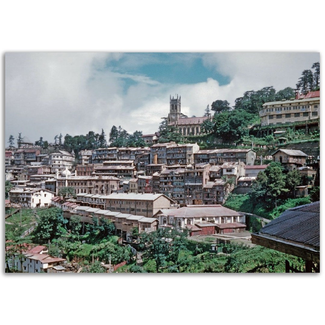 Photo Print 1950s Shimla, Himachal Pradesh India, Fifties Vintage Wall ...