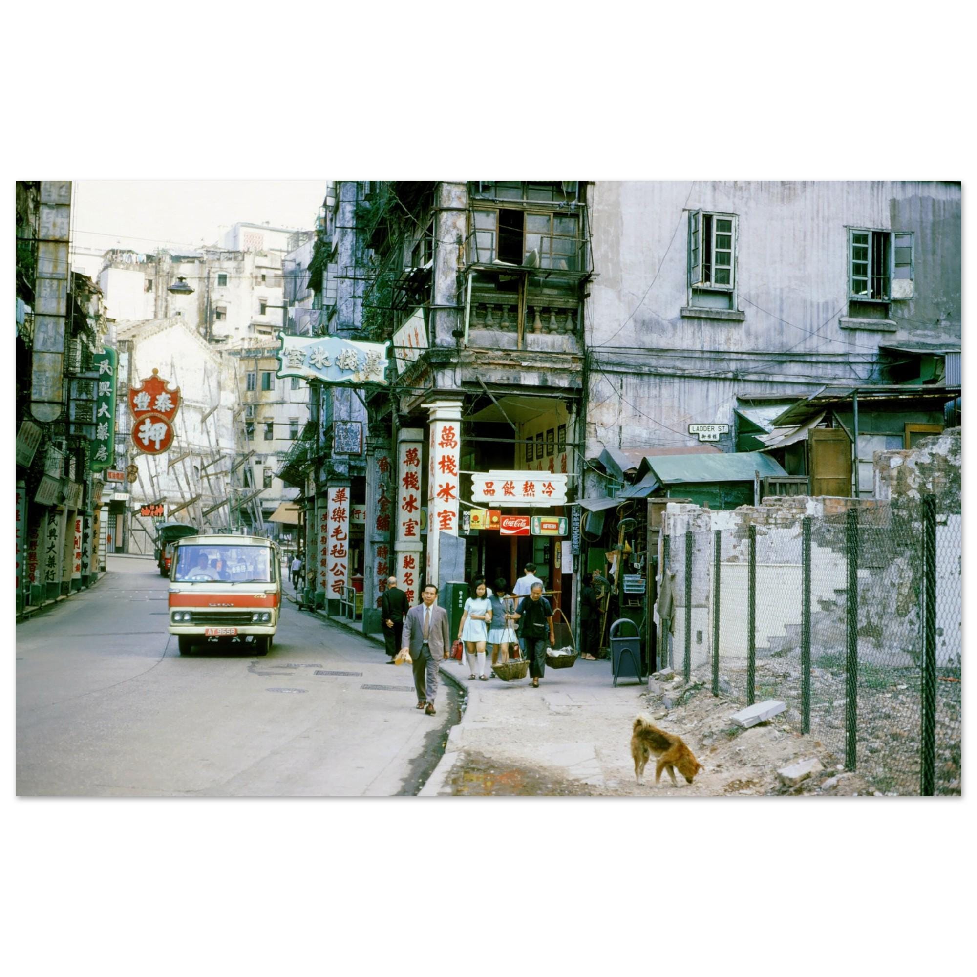 Photo Print 1970s Hong Kong Ladder Street, China Heritage, Wall Art ...