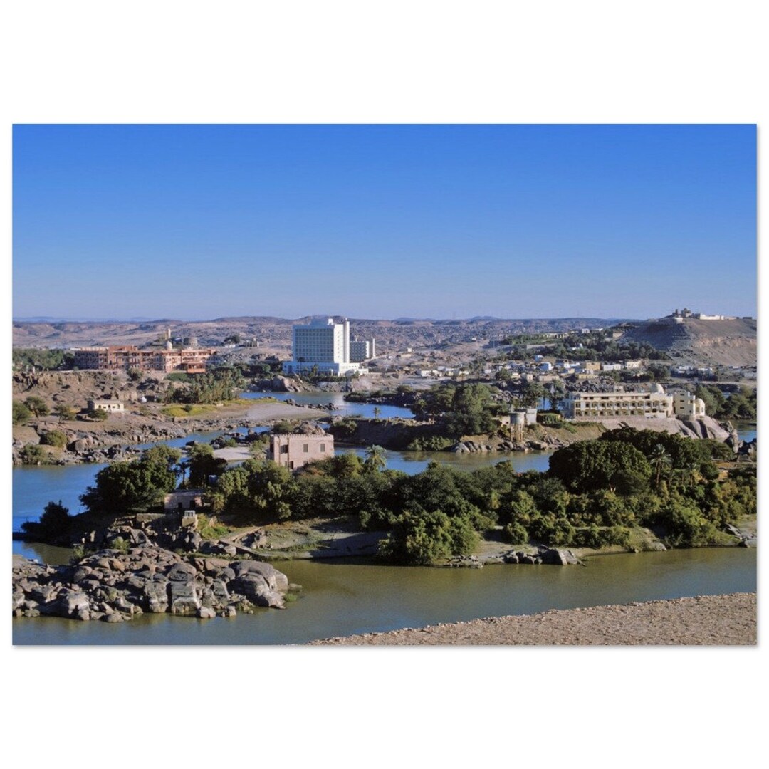 Photo Print 1960s Aswan Egypt, New Cataract Hotel in the Distance ...