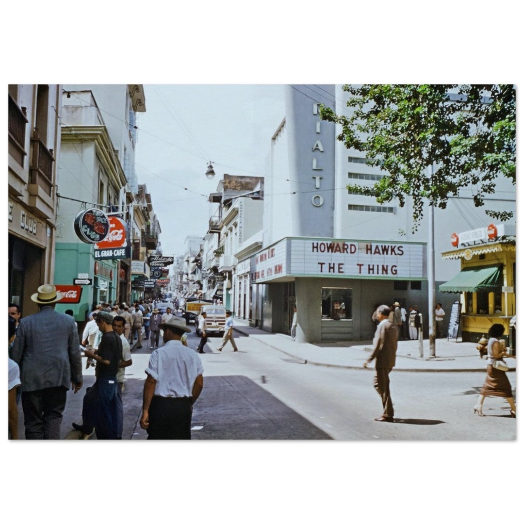Photo Print 1950s San Juan Puerto Rico PR, Teatro Rialto Calle San ...