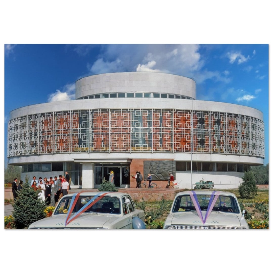 1970s Almaty Kazakhstan Wedding Events at the Wedding Palace, Modernist ...