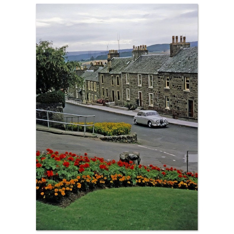 Photo Print 1960s Scotland Quiet Street Crieff, Vintage Poster Wall Art ...