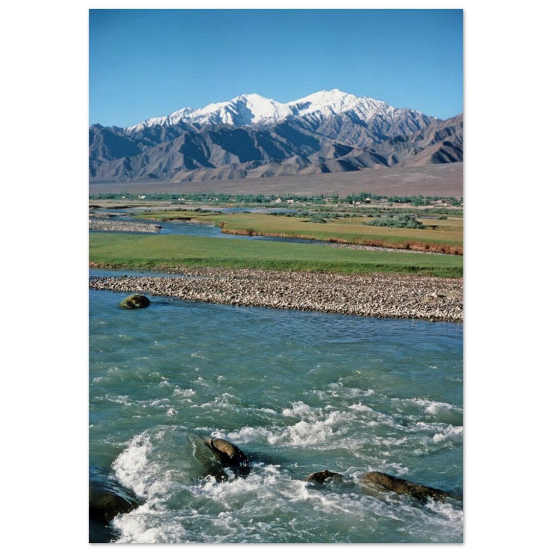 Photo Print 1970 India Himalayan Mountains Leh Ladakh Vintage Wall Art ...