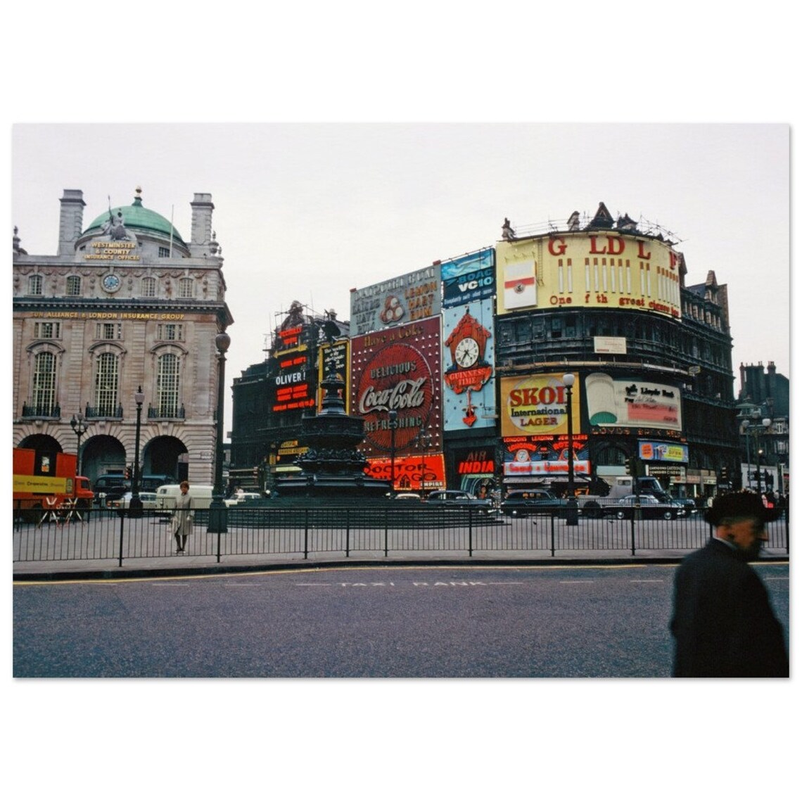 Photo Print 1960s Piccadilly Circus Doctor Zhivago Westminster & County ...