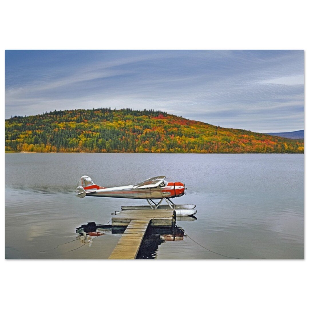 Photo Print 1950s Cessna 195 Businessliner Triple Tail Floatplane ...