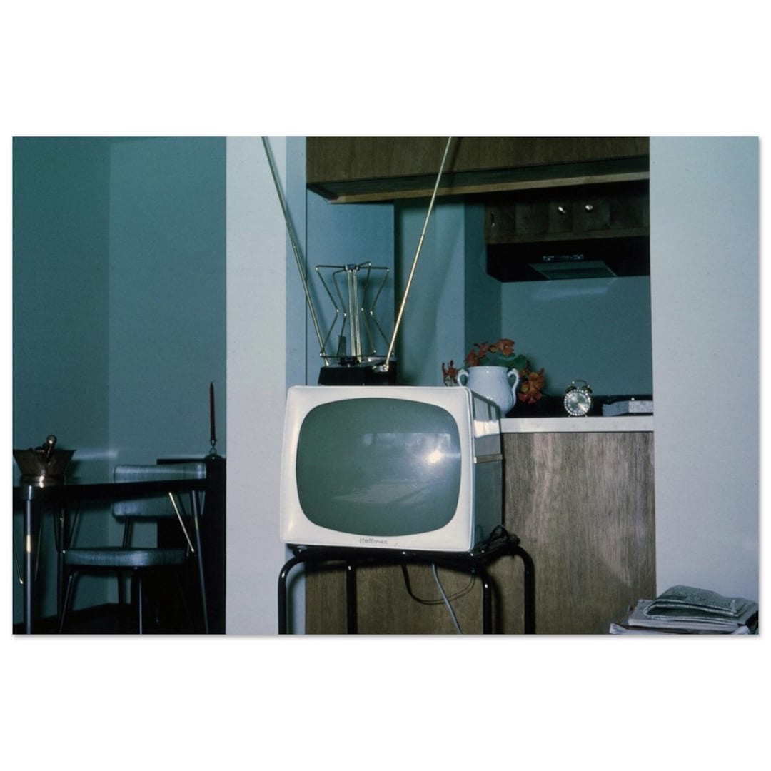 Photo Print 1960s Hoffman Television in a Living Room, Vintage Wall Art ...