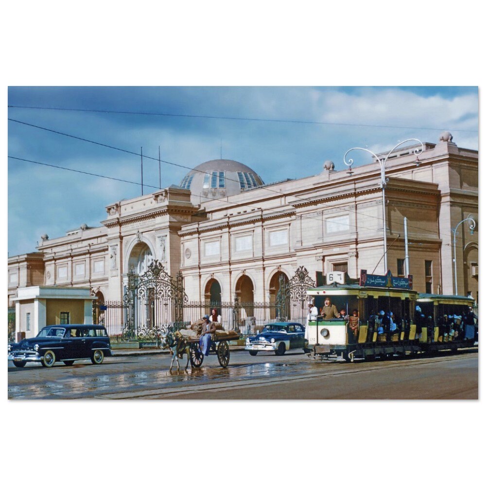 1950s Photo Cairo Museum Egypt Vintage Wall Art Print - Etsy