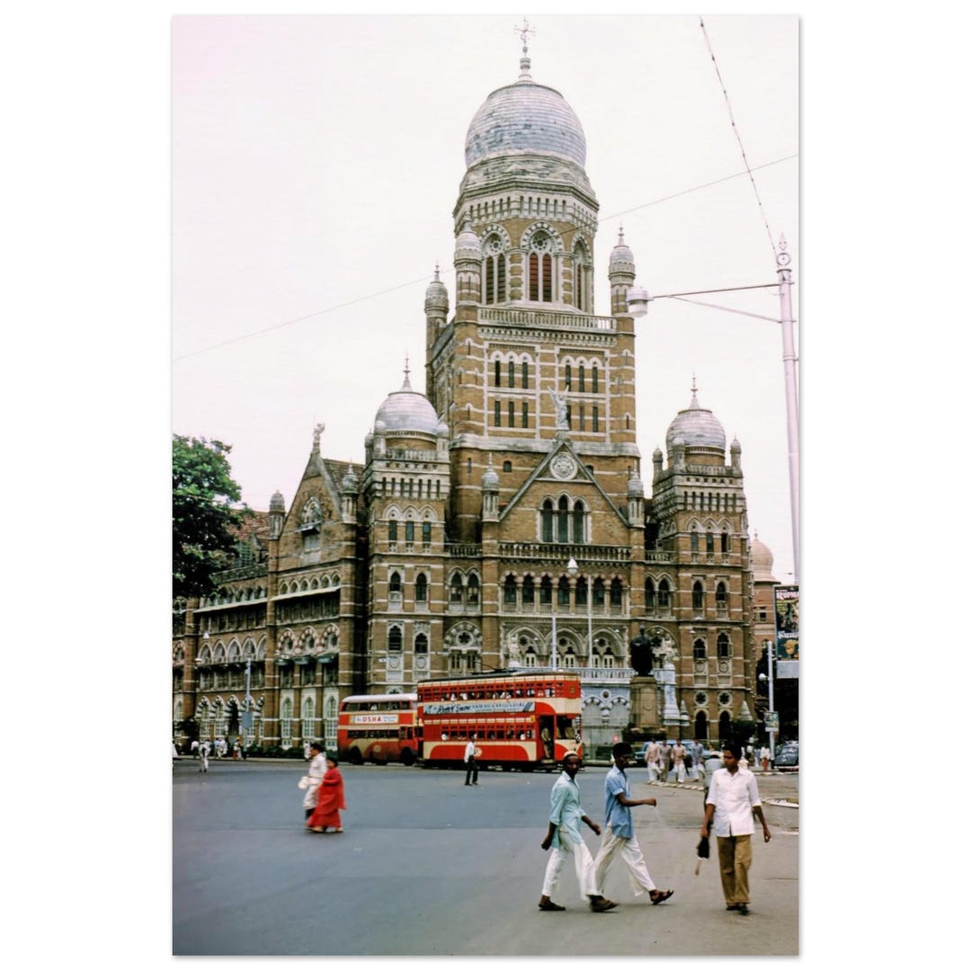 Photo Print 1960s Bombay With Double Decker Tram, Municipal Corporation ...