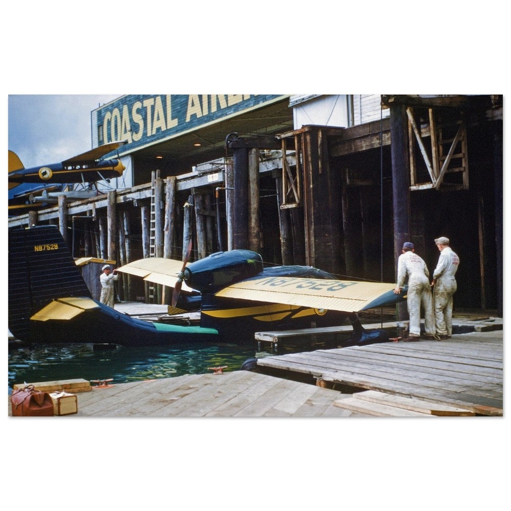 Photo Print 1950s Alaska Coastal Airlines N87528 Republic RC-3 Seabee ...