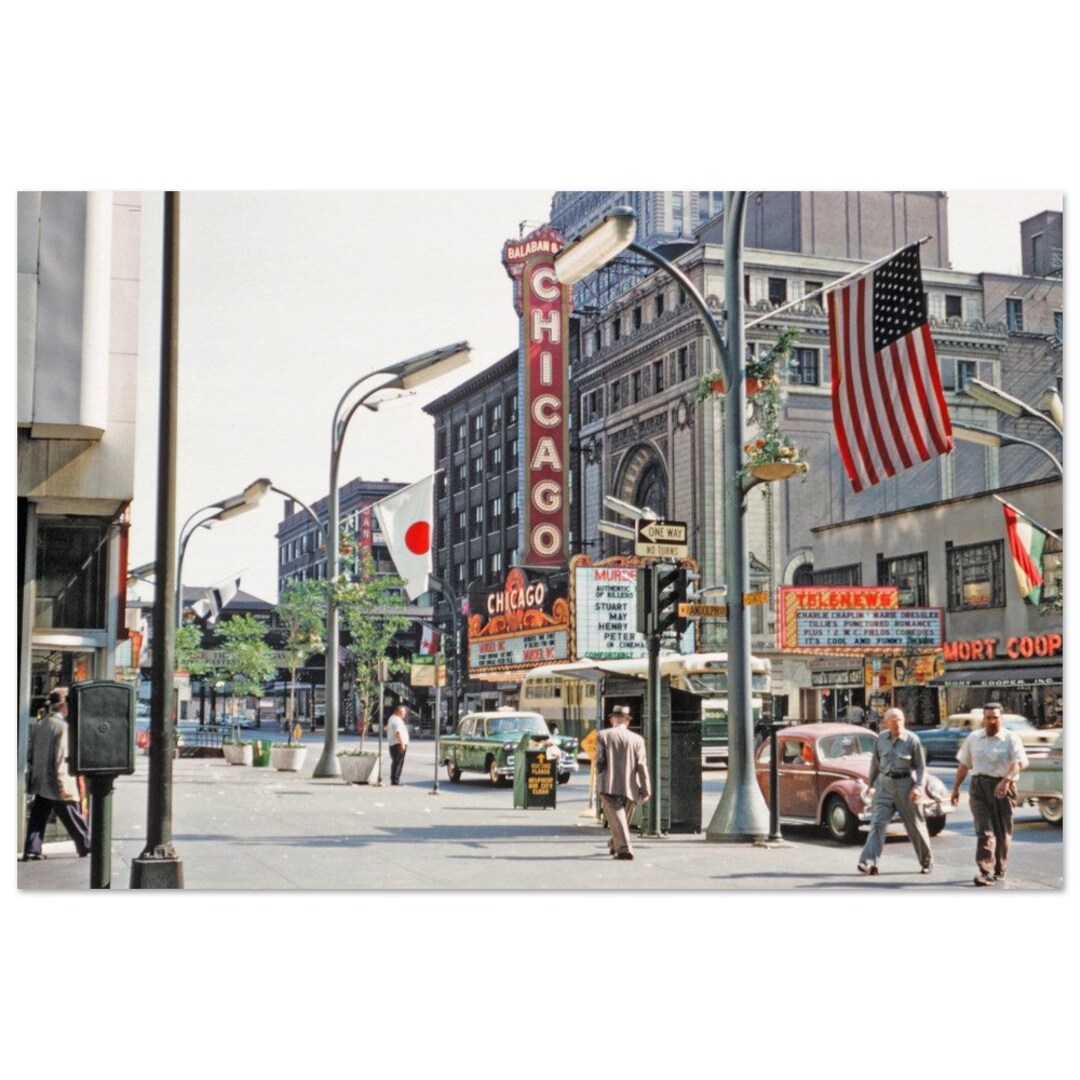 Photo Print 1960s Balaban and Katz Theater Corporation Retro Chicago ...