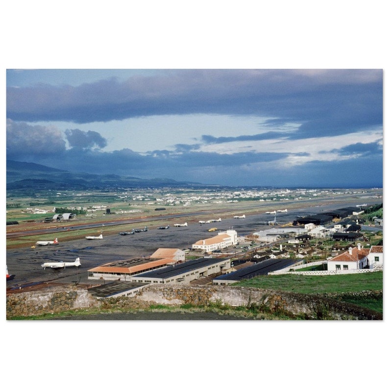 Photo Print 1950s Photo Lajes Field, Terceira Island, Azores, Portugal ...