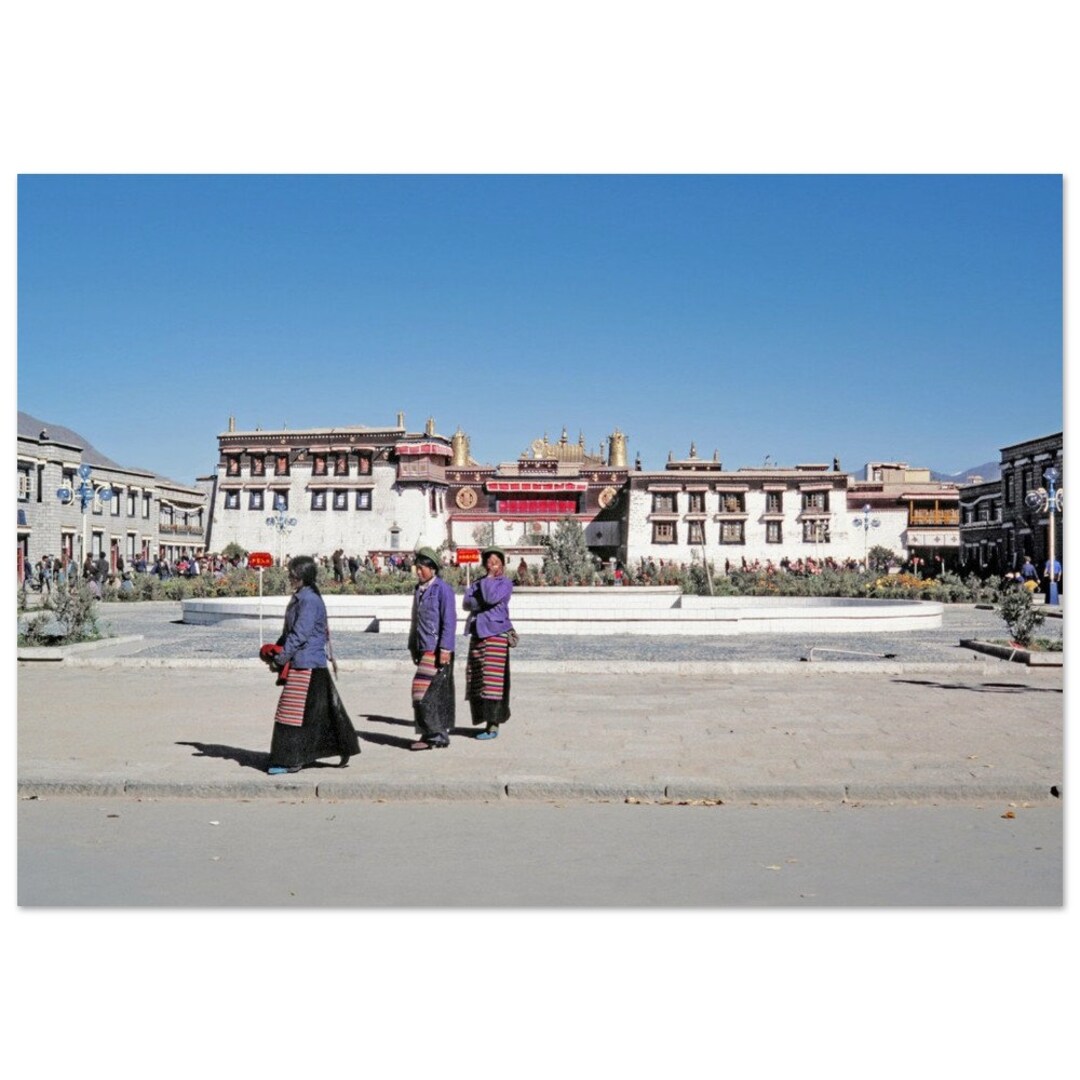 Photo Print 1980s Tibet Jokhang Temple, Lhasa, China, Vintage Wall Art ...