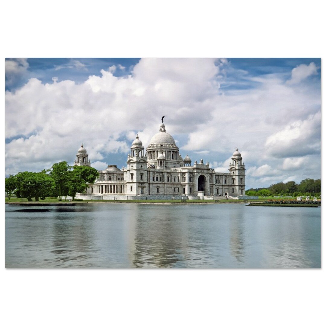 Photo Print 1950 Victoria Memorial Kolkata (calcutta) West Bengal India ...