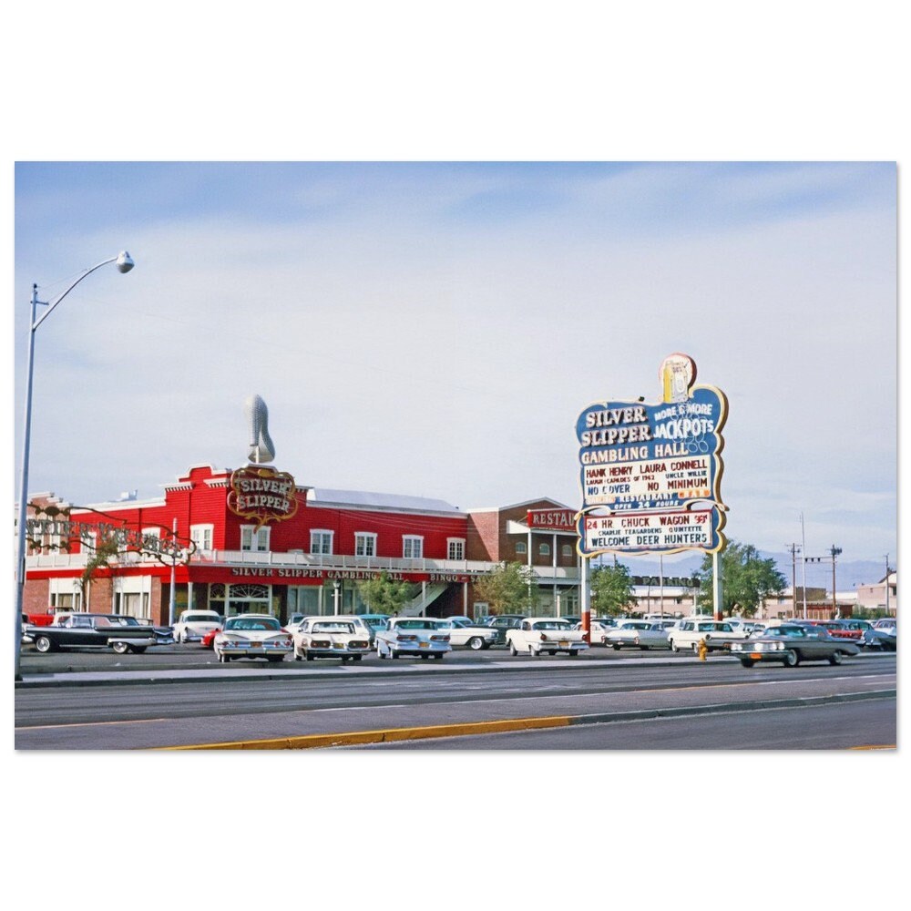 Photo Print 1960s Las Vegas Silver Slipper Gambling Hall, Hank Henry ...