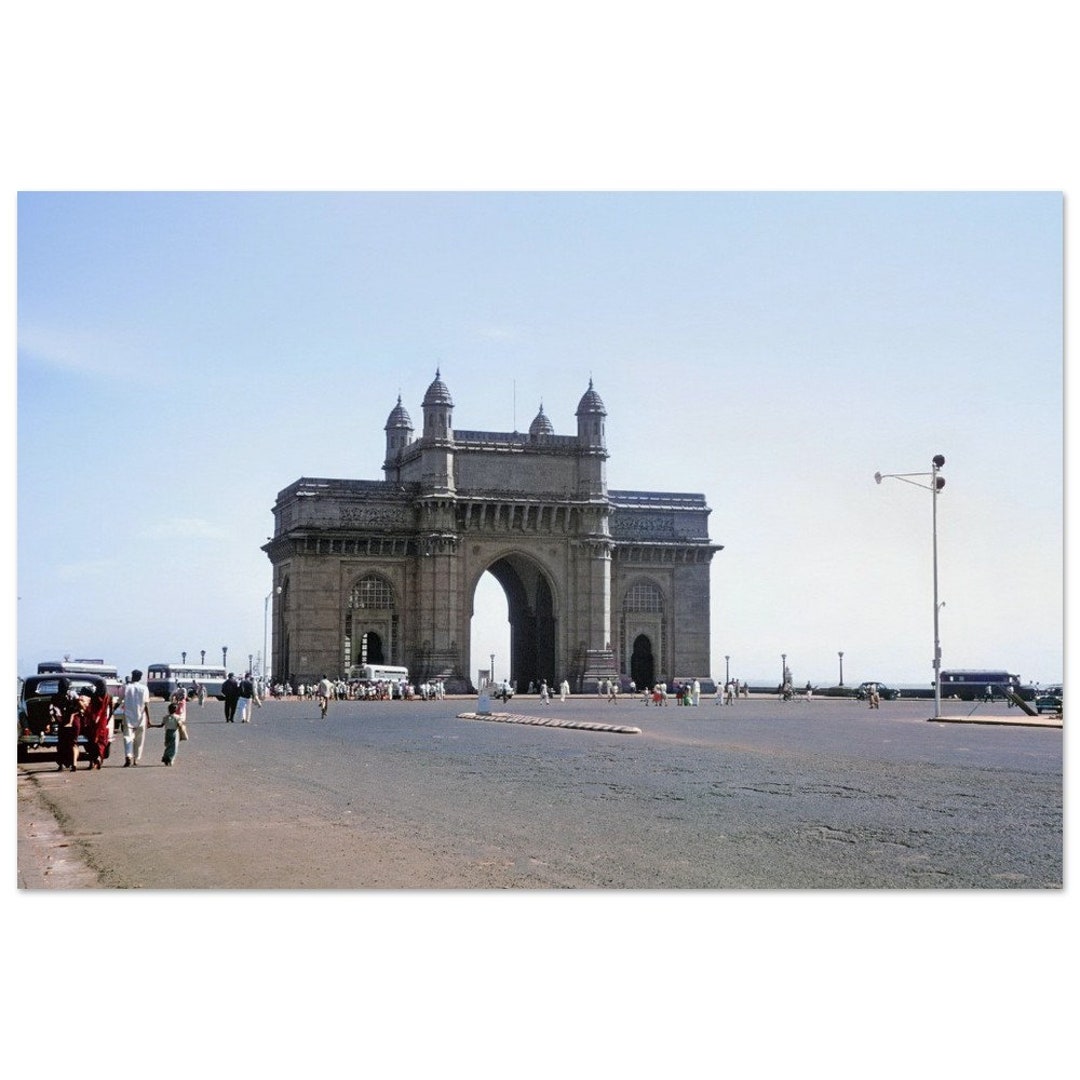 Photo Print 1950s Bombay Gateway of India, Vintage Wall Art Old Mumbai ...