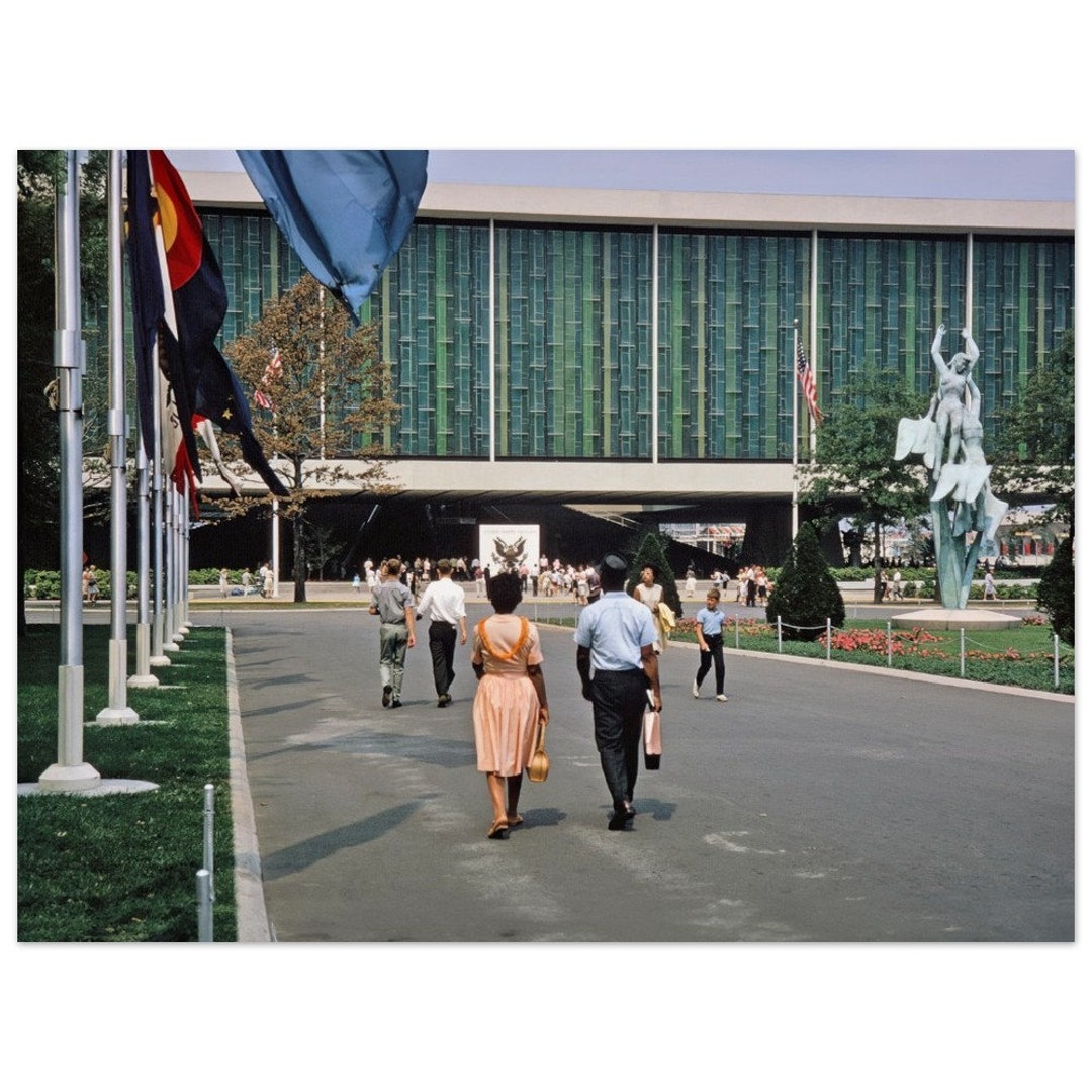 Photo Print 1964 New York World's Fair United States Pavilion, Vintage ...