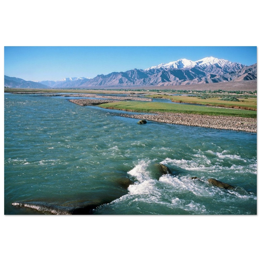 Photo Print 1970s India Himalayan Mountains Leh Ladakh Vintage Wall Art ...