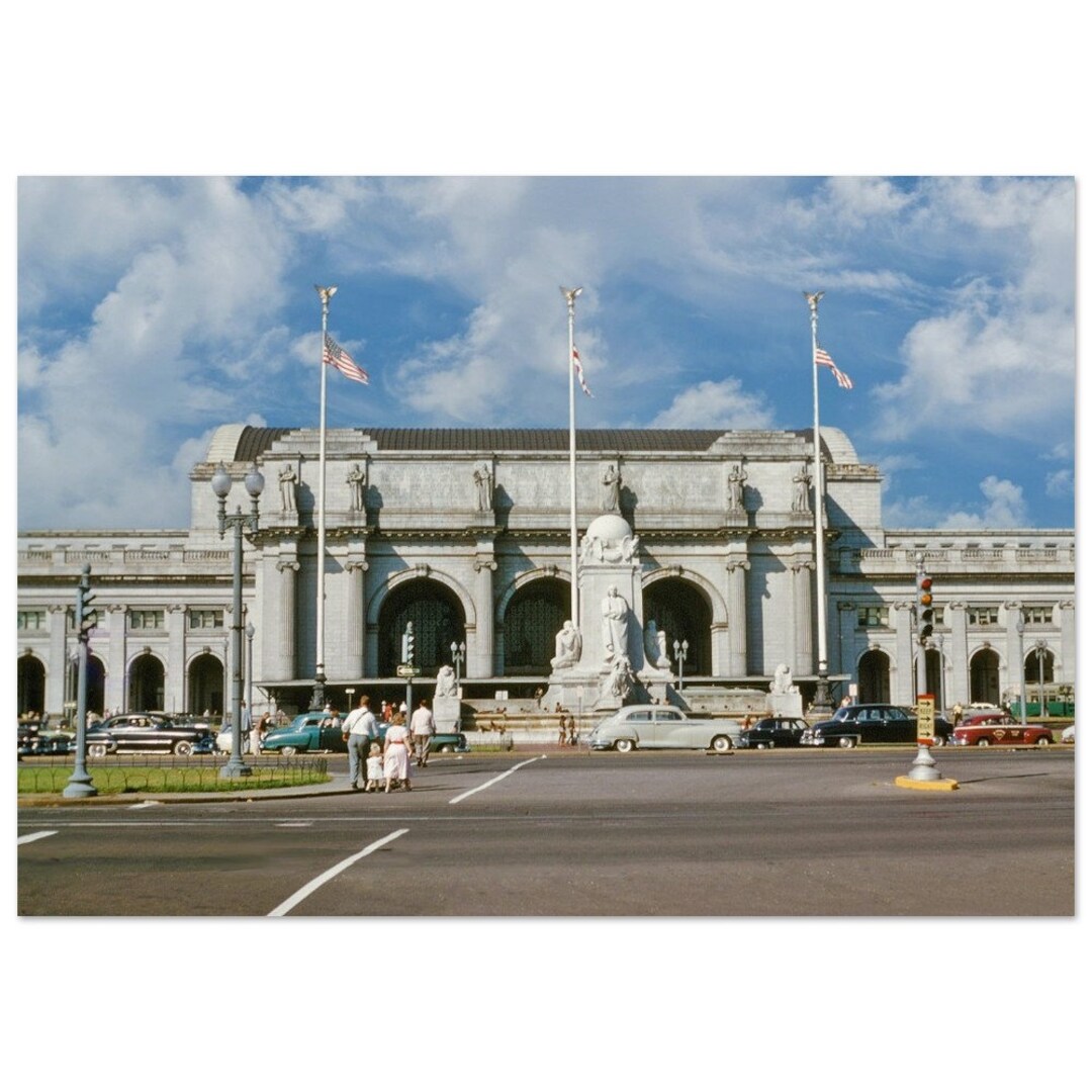 Photo Print 1940s Union Station Washington DC, Vintage Wall Art Print ...