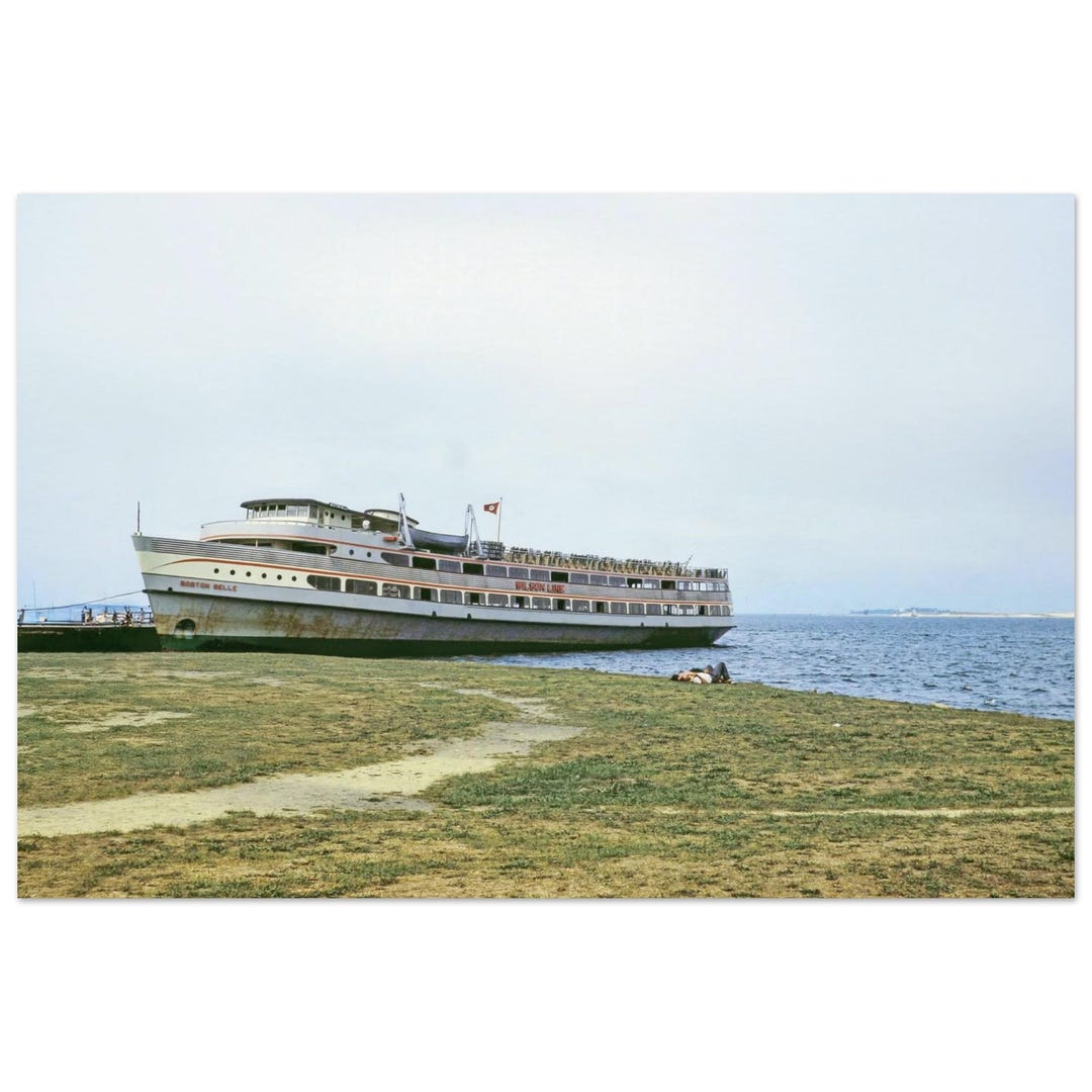 Photo Print 1950s Boston Belle Wilson Line, Boston Harbor to Nantasket ...