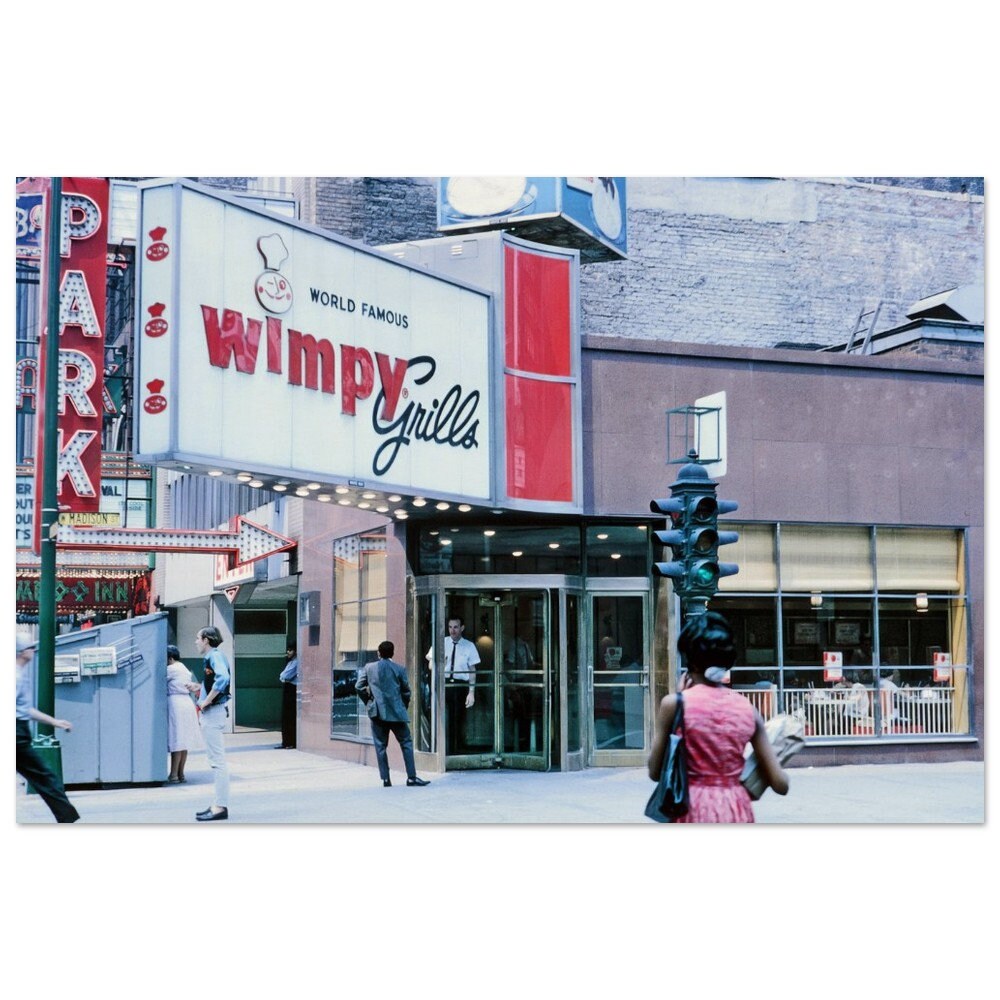 Photo Print 1970 Chicago Wimpy Grills West Madison Street Seventies ...