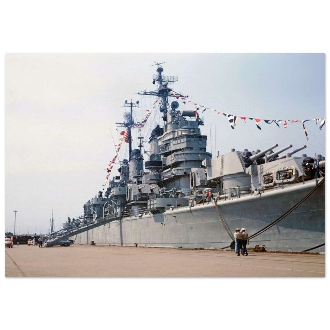 1950s Photo of a Baltimore-class Heavy Cruiser, United States ...