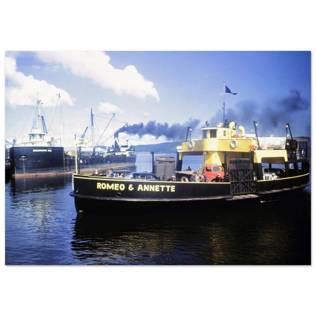 Photo Print 1950s Romeo & Annette, New Brunswick, Canada Car Ferry ...